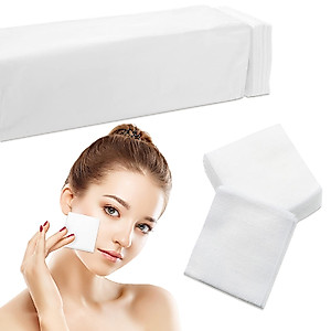 Maxcheck 300 Pcs 4x4 Disposable Esthetic Wipes 4 Ply Aesthetic Wipe Lint-free Esthetician Wipes Facial Squares Esthetic Wipe Non Woven Esthetician Supplies for Spa Facials Makeup Product Application