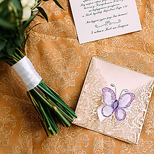 Sheer Mesh Wire Glitter Butterfly, Wedding Decorative Butterflies Decors with Gem, Craft Organza Butterflies for DIY Craft Wedding Home Decor, 50pcs