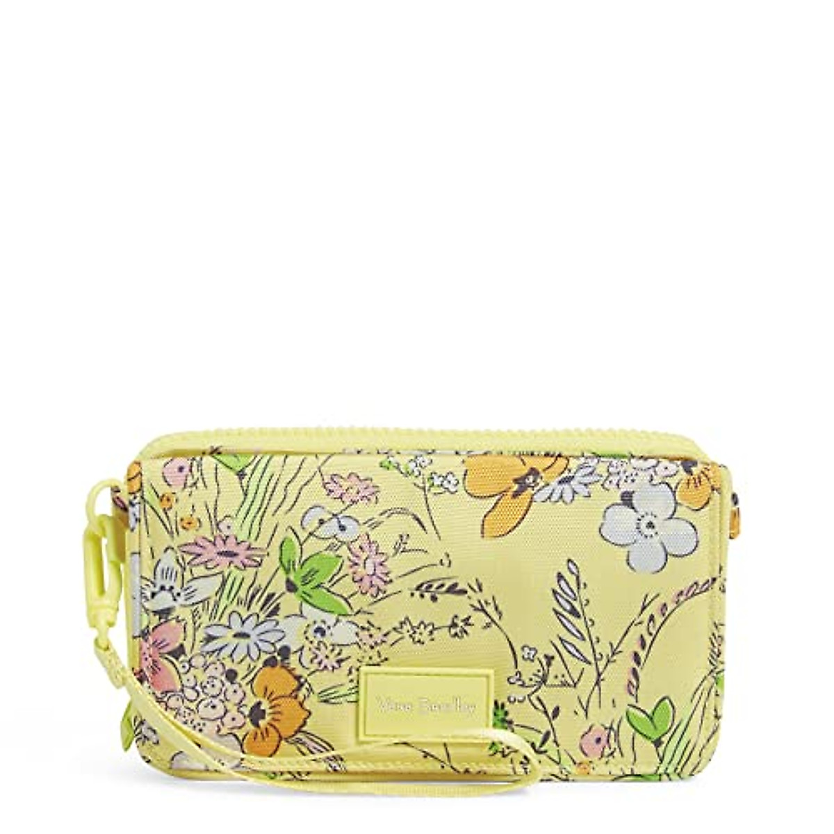 Vera Bradley Women's Recycled Lighten Up Reactive Compact Crossbody Purse With RFID Protection, Sunlit Garden, One Size