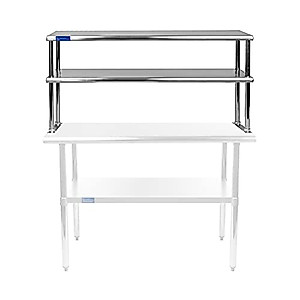 AmGood Double OverShelf Stainless Steel NSF - Many (36" Long x 18" Deep)