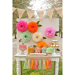 MEALIHOM 320 Pieces Art Tissue Paper Gift Wrapping Tissue Paper Tissue Paper Pom Pom Decorative Art Rainbow Tissue Paper for Art Craft Floral Birthday Party Valentine’s Day, 12 x 8.4 Inches, 32 Colors