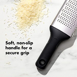 NEW OXO Good Grips Grater, Stainless Steel, Black