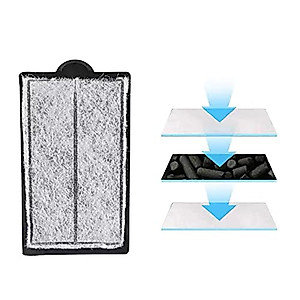 EmmaWu Turtle Tank Filter Adjustable Turtle Reptile Fish Tank Filter (White) (Filter)