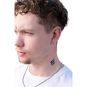 Thug Ink Temporary Tattoos - Volume I - 10 Temporary Tattoos ~ Face Tattoos ~ Teardrop, Cross, Praying Hands, etc~ Thug Life ~ Fake Tattoos ~ Water-transfer Tattoos