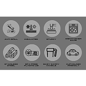 2nd Generation 40 oz Tumbler with Handle and Straw Insulated Tumblers Cups with Lids Straws Double Wall Vacuum Thermos cup 304 Stainless Steel Travel Mug Gifts for Men Women Him Her (Fog)