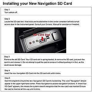 ZAORD Latest 2022 F0RD Navigation SD Card A13 Car GPS Card Update USA/Canada Maps Compatible with Ford/Lincoln Sync2 Navigation System, Ford F150 Navigation SD Card GM5T-19H449-AG
