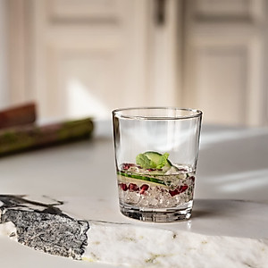 Krosno Drink Water Juice Drinking Glasses | Set of 6 | 8.5 oz | Pure Collection | Perfect for Home Restaurants and Parties | Dishwasher Safe | Gift Idea | Made in Europe