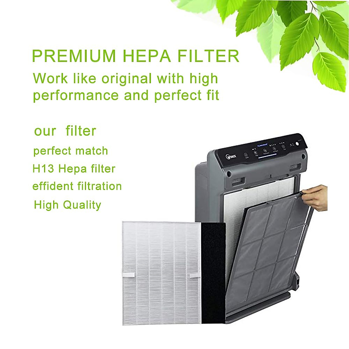 B-Life Winix Filiter A 115115 Replacement, Compatible with Winix C535 C909, 5300 C535 115115 WAC5300 WAC6300 6300, 5300-2, 6300-2