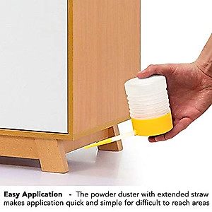 Harris Boric Acid Roach and Silverfish Killer Powder w/Lure, Powder Duster Included in The Bag (32oz)