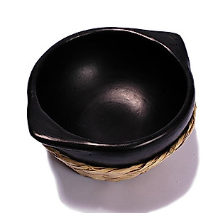 Ancient Cookware, Traditional Colombian Chamba Clay Soup Bowl, 24 Ounces