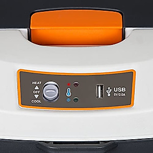 United Pacific 99121 Portable 10Qt/9.5L Thermoelectric Top Loader Cooler, Electric Plug-in Cooler & Warmer for Food & Drinks, 12V DC, 110VAC - 1 Unit