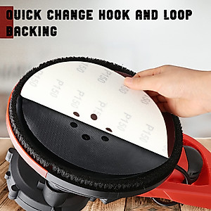 9 Inch 8 Hole Sanding Disc, GOH DODD 40 Grit 15 Pieces Hook and Loop Sandpaper Aluminum Oxide Sanding Pads Sand Paper for Drywall Sander