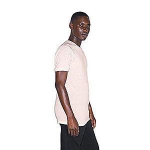 American Apparel Men's Tri-Blend Crewneck Short Sleeve Track T-Shirt, 2-Pack, tri-Oatmeal, Small