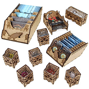 TowerRex Organizer for Mysterium board game, Mysterium Hidden Signs expansion, Mysterium Secrets And Lies expansion Box Insert