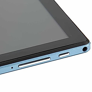 FOLOSAFENAR HD Tablet, US Plug 100‑240V 5000mAh Dual Speakers 8 Core CPU 10.1 Inch Portable Tablet Support Fast Charging 4G Network for Home (Blue)