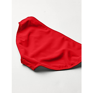 Kanu Surf Girls' Coral Reef Beach Sport Wrap Around Bikini 2-Piece Swimsuit, Solid Red, 12