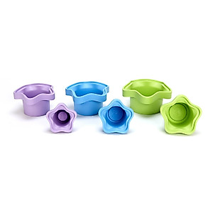 Green Toys Stacking Cups, Purple/Blue/Green
