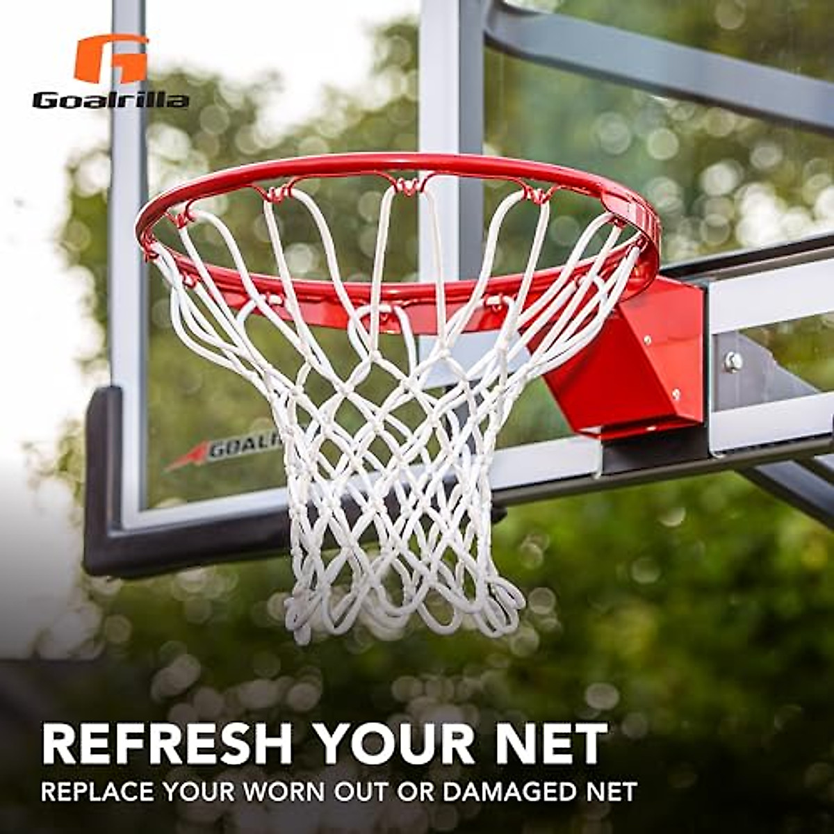 Goalrilla Ultra Heavy Duty All-Weather Nylon Net, White (B2602W)