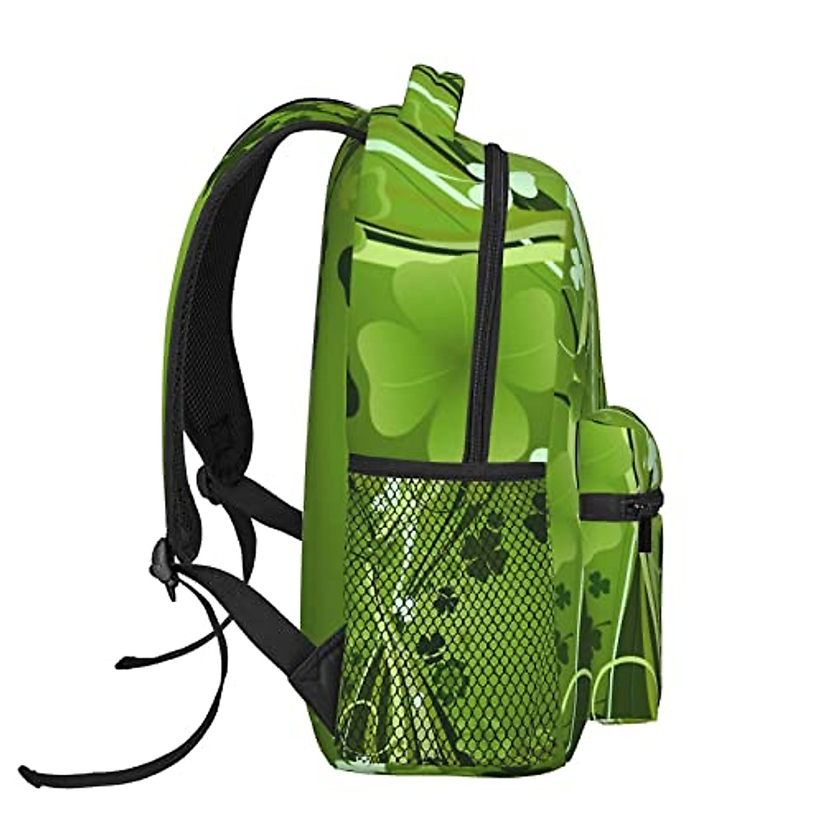ROSIHODE St. Patrick's Day Shamrocks Backpack School Bookbag for Boys Girls Computer Backpacks Travel Hiking Camping Daypack