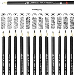 HomeMall Drawing Sketching Pencils Set, 37 Packs Art Kit with Sketchbook Draw Pencils Dual Ended Color Pencil Eraser Sharpener Pencil Bag for Kids Adults and Art Beginners…