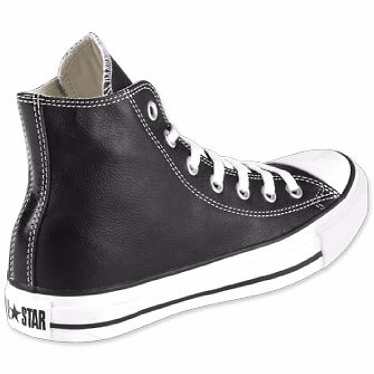 Converse Unisex Chuck Taylor All Star Leather High Top Shoe Black 11 M US, 13 Women/11 Men