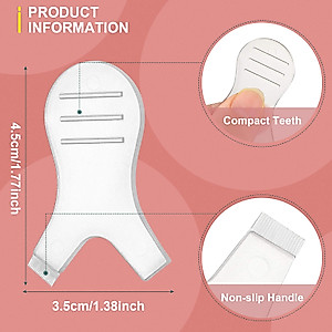 Maitys 20 Pieces Lash Lift Pads Rods Silicone Eyelash Perming Curler and 30 Pieces Y Shape Eyelash Brush, Silicone Perming Curler Makeup Tools, Reusable Lash Lifting Pads(Clear)