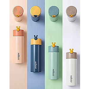 Litaymo Cute Stainless Steel Vacuum Insulated Water Bottle Double Wall Insulated Thermal Bottle Leakproof Vacuum Cup Travel Coffee Mug Green