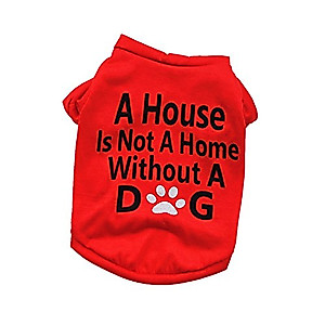 Dog Cat T-Shirt for Little Small Pets Lovely Cute Doggie Tops Pullover Sleeveless Puppy Pet Apparel Clothes