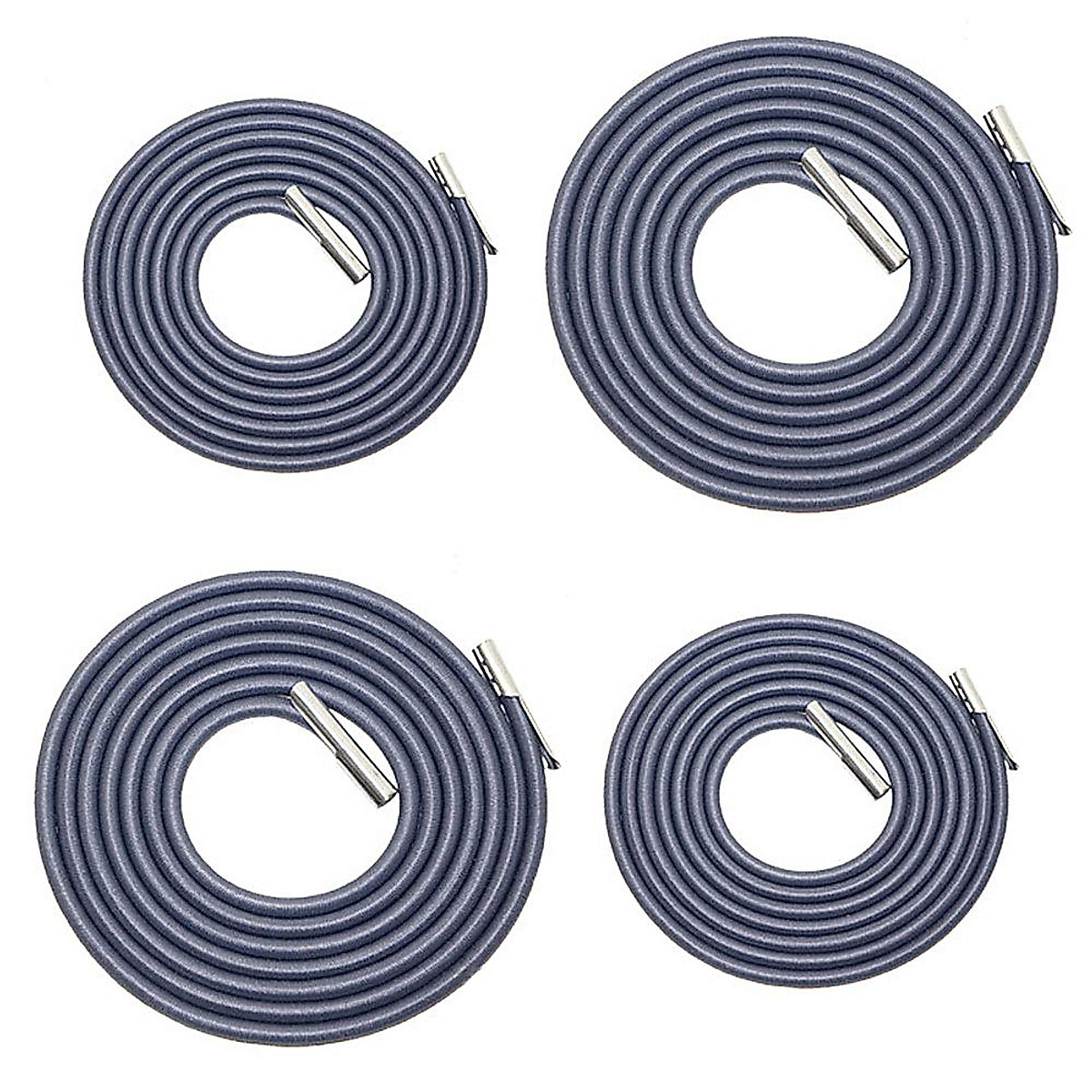 Carkio Zero Gravity Chair Replacement Cords,Gray Universal Replacement Tie Rope Laces Cords Compatible with Lounge Chair, Bungee Chair (4 Cords)