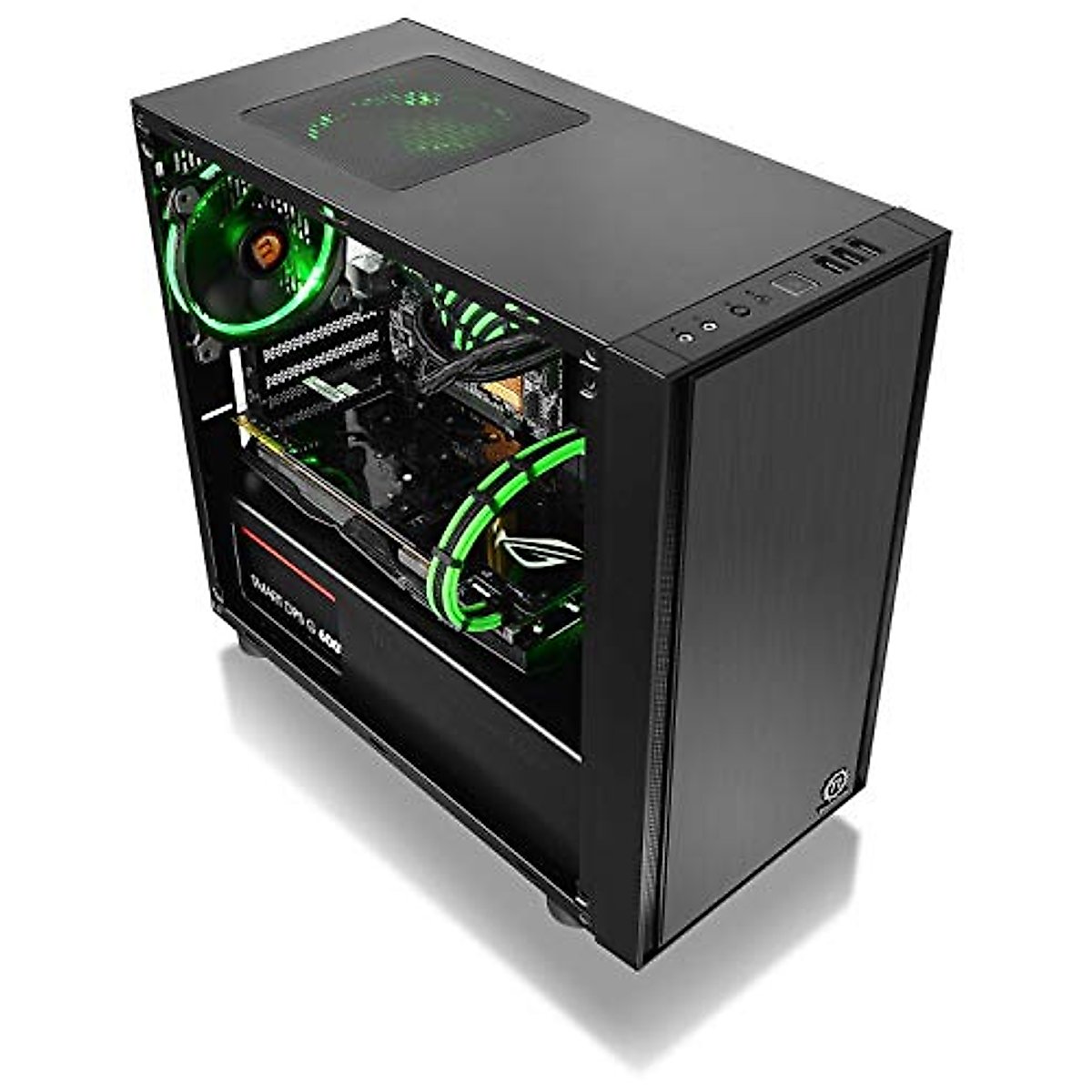 Thermaltake Versa H17 Black Micro ATX Mini Tower Gaming Computer Case 2.0 Edition with One 120mm Rear Fan Pre-Installed CA-1J1-00S1NN-A0