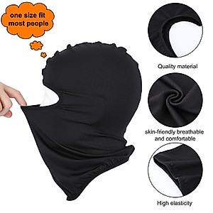 SATINIOR 8 Pieces Ski Mask Cover Full Face Mask UV Protection Summer Ice Silk Balaclava Neck Gaiter Women Men Outdoor Sport(Classic Colors)