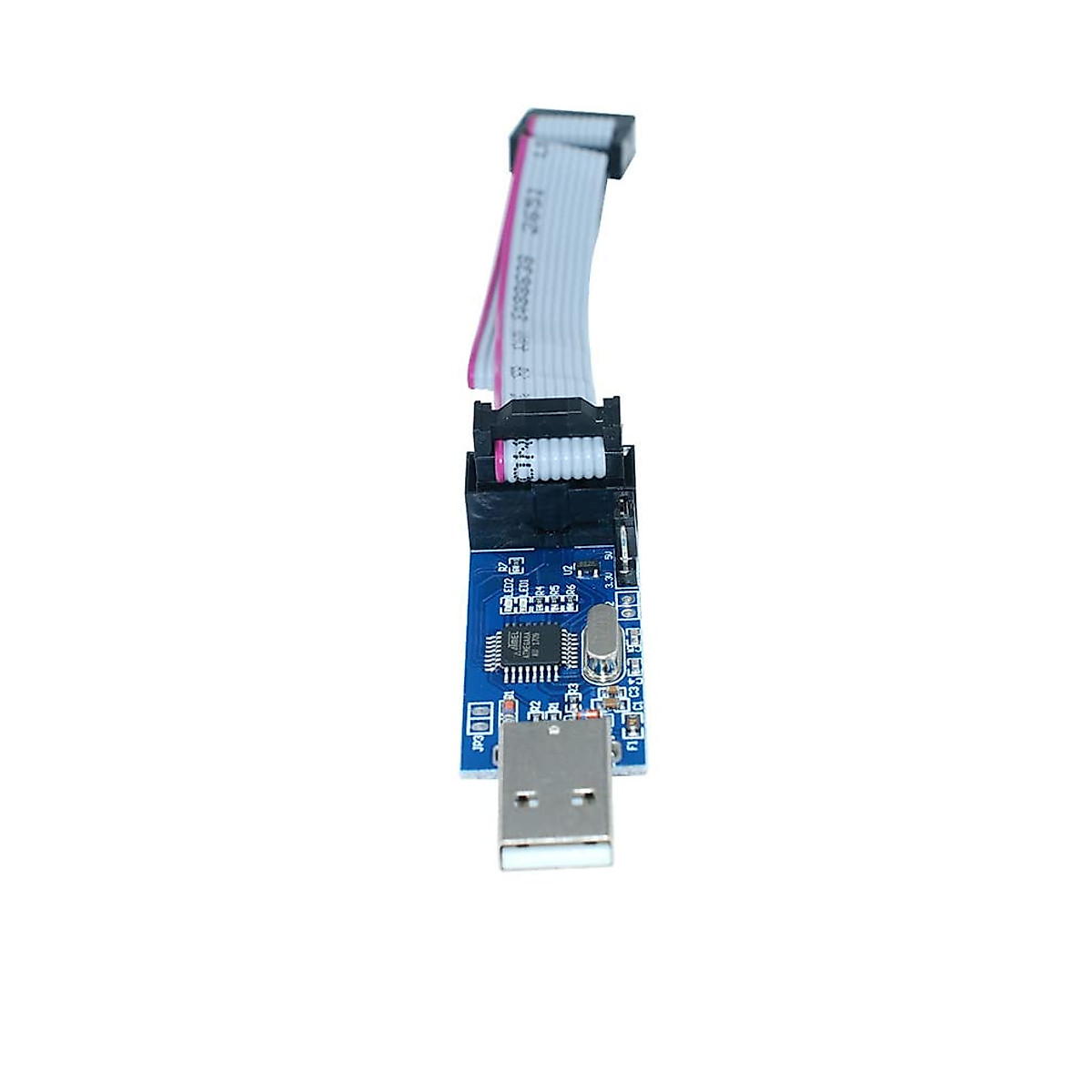 HiLetgo 51 AVR ATMEGA8 Programmer USBasp USB ISP 10 Pin USB Programmer 3.3V/5V with Cable