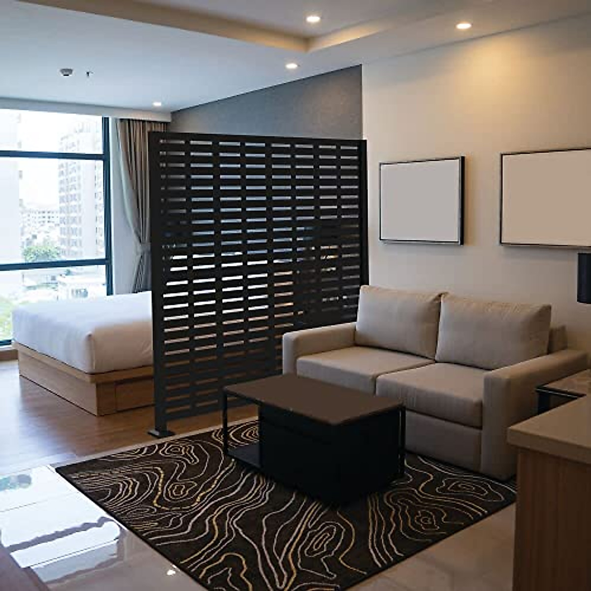 3’x6’ Decorative Screen Panel Frame Kit, Black