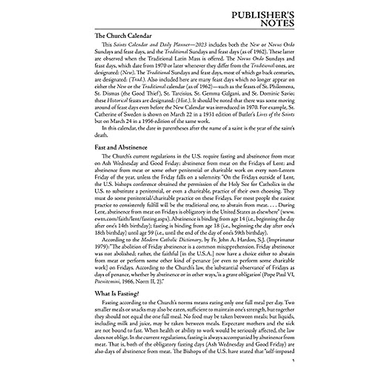 2023 Saints Calendar & 16 Month Daily Planner Spiral Bound