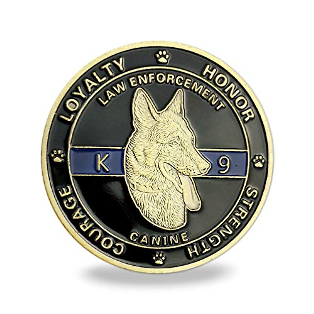K9 Dog Law Enforcement Challenge Coin Canine Police Decoration