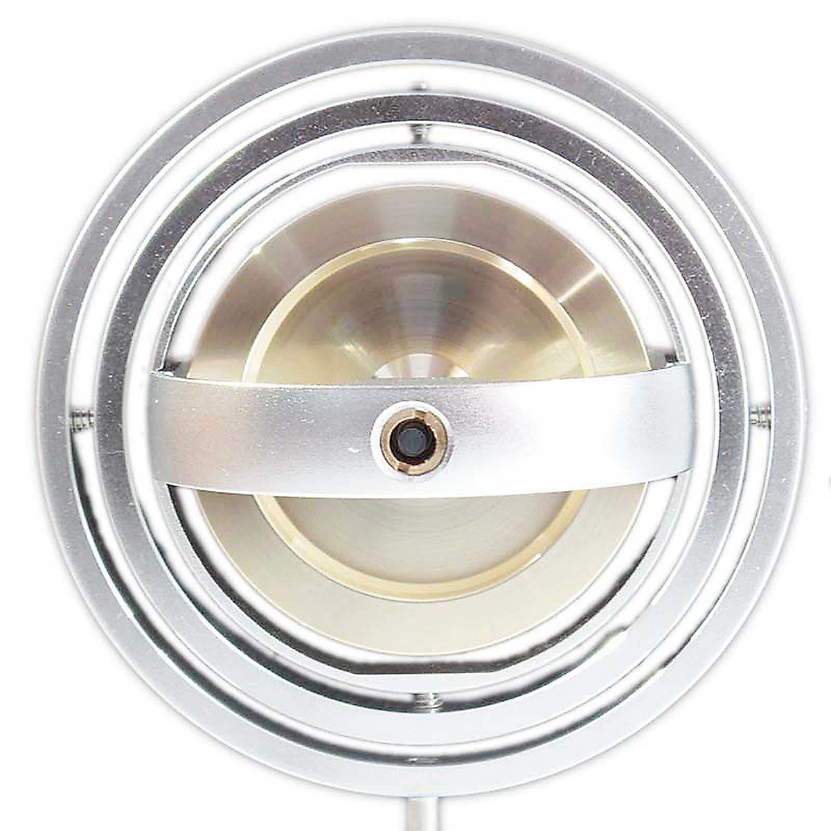 Super Precision 3-Axis Gyroscope - 3 Degrees of Freedom Stabilizer Mechanism with Free Quick Start-up 12000 RPM Electric Motor Starter, Spinning Top Dynamically Balanced Toy High-end Physics Toy