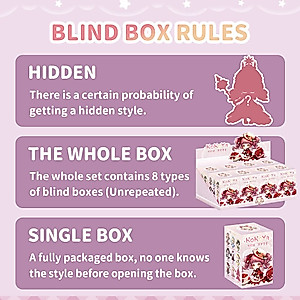 BEEMAI Kokoya Dream Stars Series 8PCs Random Design Cute Figures Collectible Toys Birthday Gifts (Whole Set)