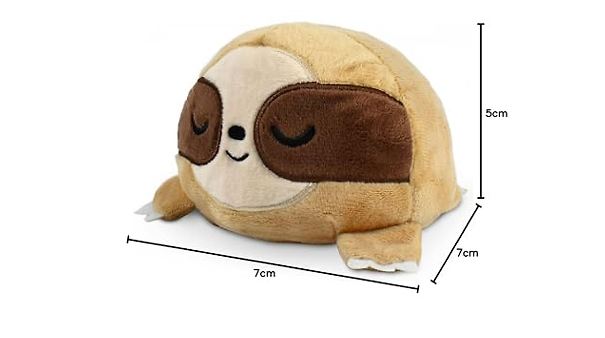 TeeTurtle Reversible Sloth Plushie - Show Your Mood!