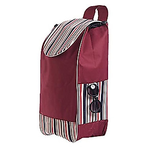 THEGA 35L Foldable Shopping Cart Replacement Bag - Oxford Cloth Waterproof Storage Bag, Portable Trolley Spare Bag, for Home, Supermarket, Camping (Color : B)