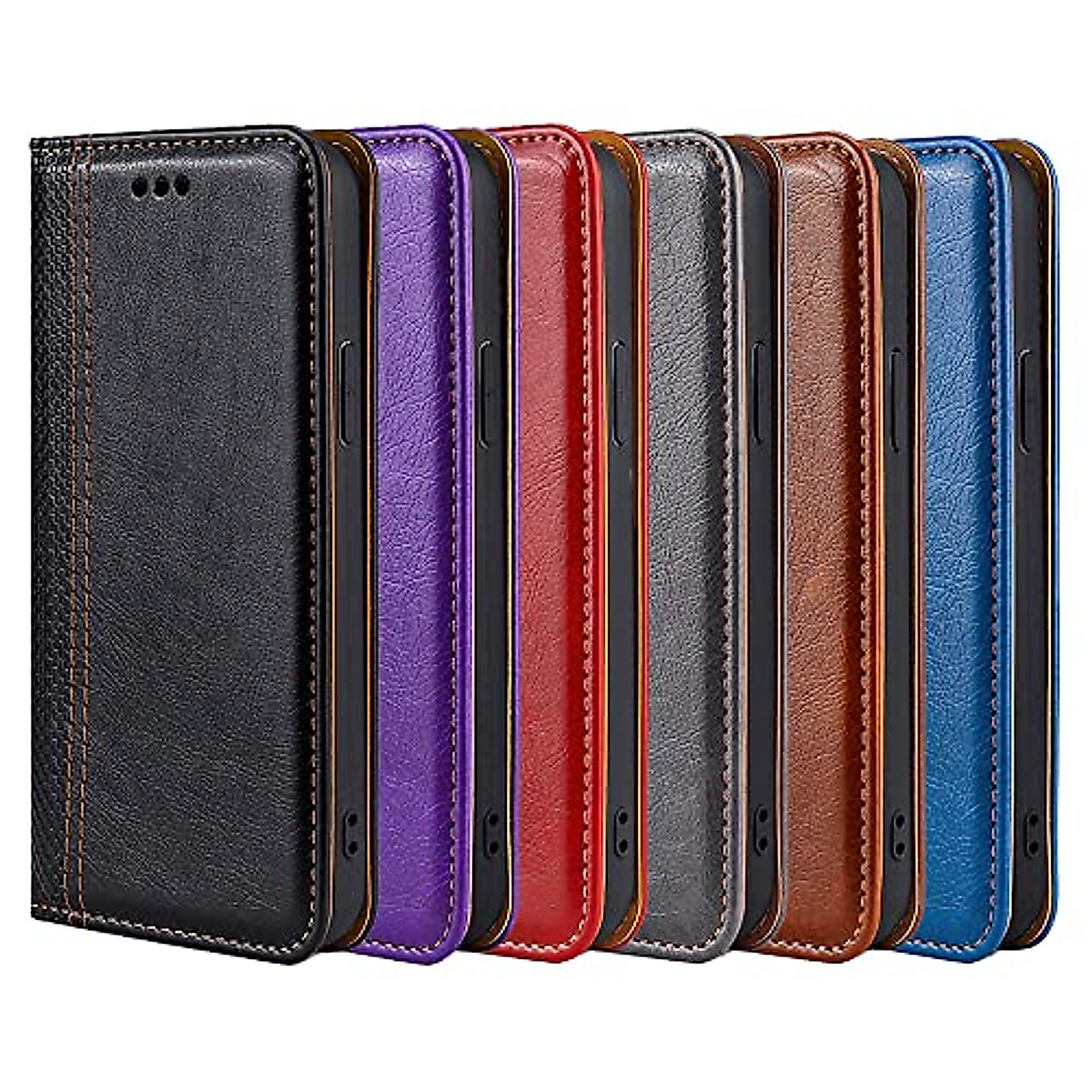 Fansipro Wallet Folio Case for Oppo Reno 2, Premium PU Leather Slim Fit Cover for Reno 2, 1 Card Slot, Unique Design, Red
