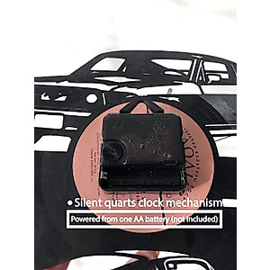 Kovides U.S. Army Vinyl Record Wall Clock USA Army Wall Art Wall Clock Large U.S. Arm Vinyl Clock Army Clock U.S. Army Wall Clock Modern U.S. Army Gift U.S. Army Home Decoration Gift for Men