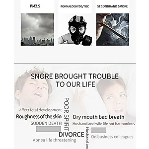 2 in 1 Anti Snoring&Air Purifier-Comfortable Sleep to Prevent snoring air Purifying Respirator