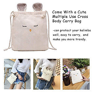 Kalimba 17 keys Thumb Piano Solid Finger Piano with Zippered Carry Bag Study Instruction Tuning Hammer Known as Mbira Wood Finger Piano