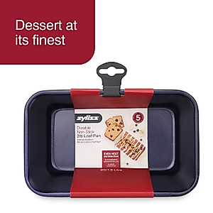 Zyliss E980199 Non-Stick Loaf Tin | 1.5L/2lb | Carbon Steel | Dark Blue | Bread Tin for Baking/Bakeware | Dishwasher Safe | 5 Year Guarantee