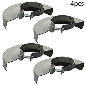 Utoolmart 4pcs 43mm x 110mm Black Metal Angle Grinder Wheel Safety Guard Protector Cover for Bosch 110