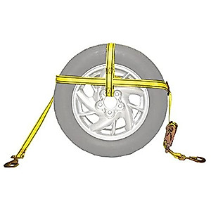 PROGRIP 18900 Vehicle Transport Adjustable Tire Bonnet with Ratchet and Hooks: Fits Tire up to 33" x 12 1/2"