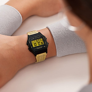 Ted Baker Ted 80's Stainless Steel Gold Tone Bracelet Digital Watch (Model: BKP80S2049I)