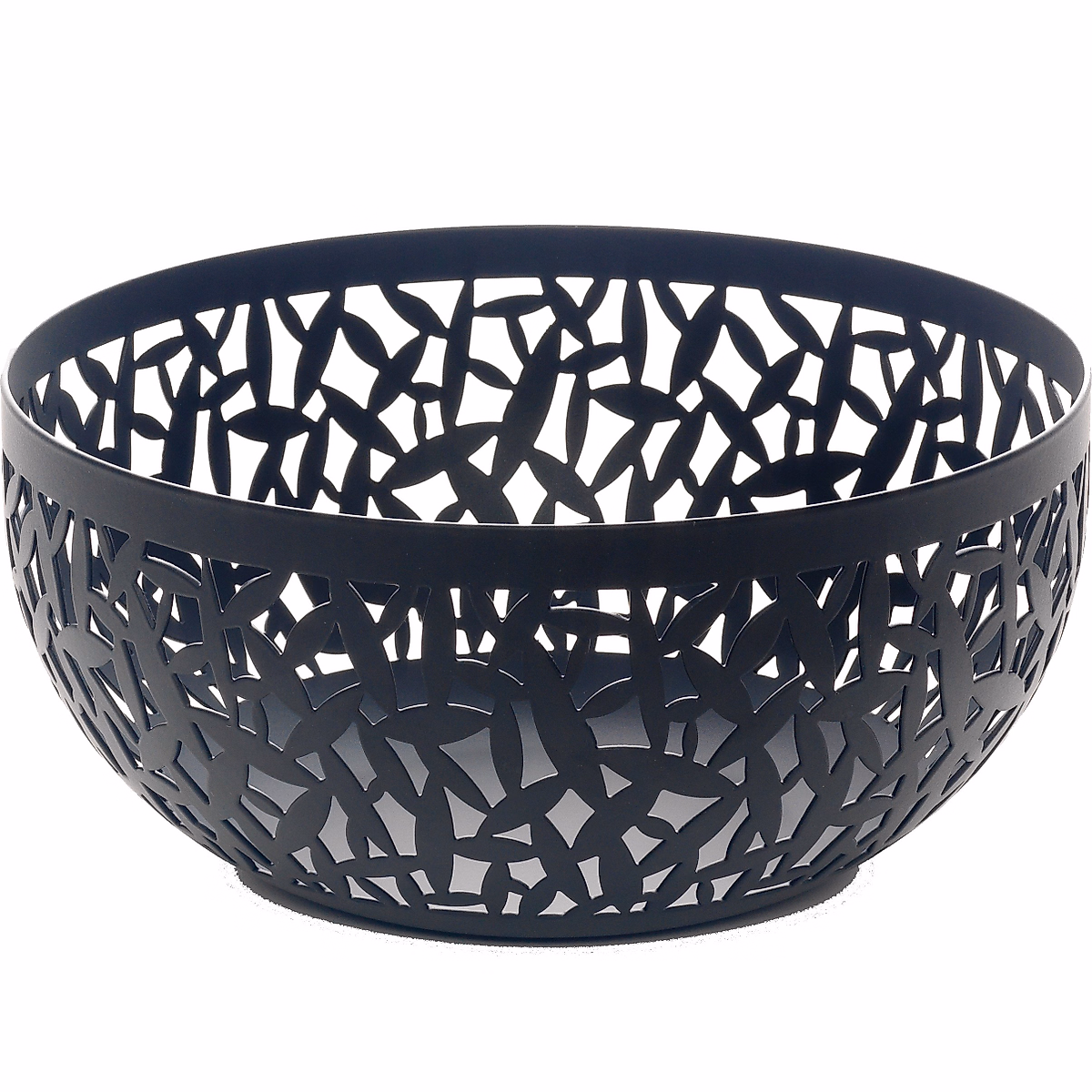 Alessi MSA04/21 B CACTUS! Fruit Holder in Steel Coloured With Epoxy Resin, Black