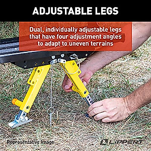 Lippert Solid Stance RV Step Stabilizer Kit for 5th Wheels, Travel Trailers and Motorhomes