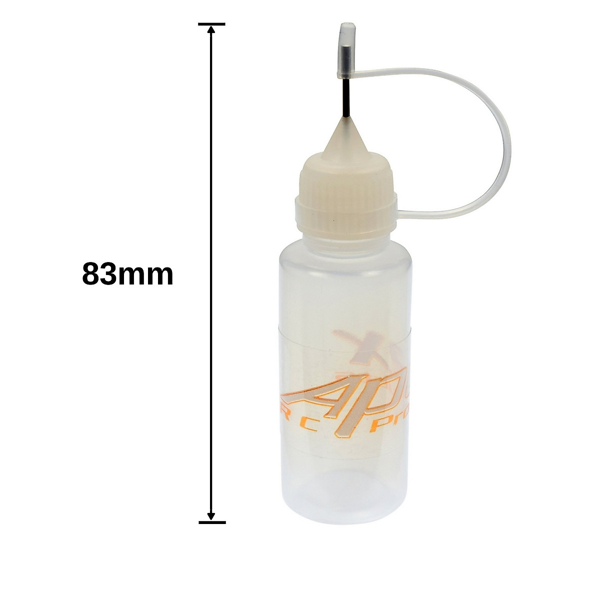 Apex RC Products 15ml / .5oz Oil/Fluid Dropper Plastic Bottle W/Needle Tip - 5 Pack #2102